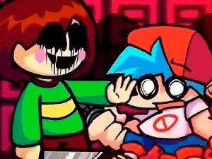 FNF Chara vs BF Knife Fight play online