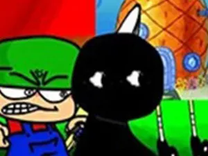 FNF: Impossible trio (Bambi, Bob, and Spong pinappled) play online