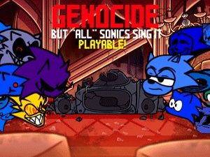 FNF: Genocide Song but All Sonics Sings it play online