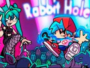 FNF Rabbit Hole with Hatsune Miku & BF play online