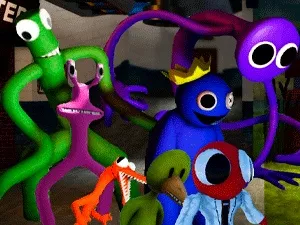 FNF: Rainbow Friends But Yellow, Pink, Red Join play online