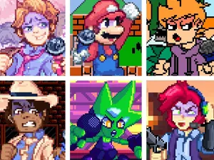 FNF: Roses Remix But Everyone Sings it play online