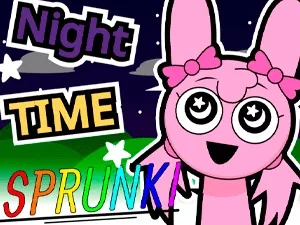 Sprunki Night Time game play online