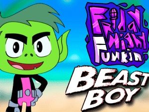 FNF vs Beast Boy – Beastly Banter play online