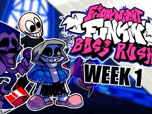 FNF vs Boss Rush (Sonic, Eteled, Sans ) play online