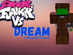 FNF vs Dream, a Minecraft Streamer mod play online