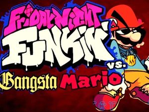 FNF vs Gangsta Mario Jumpman play online